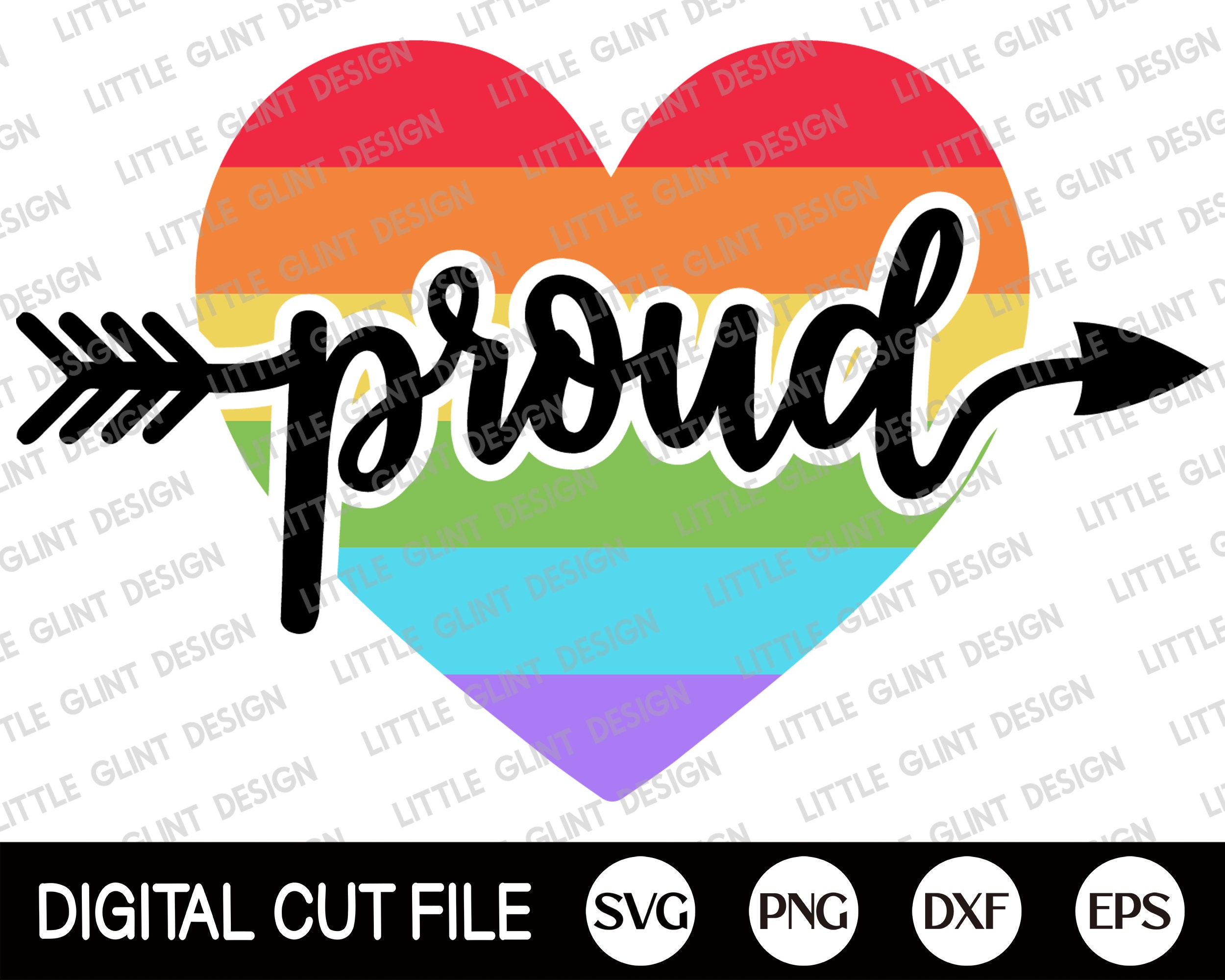 Gay Pride Svg Proud Svg Pride Png Rainbow Svg LGBTQ Svg | Etsy