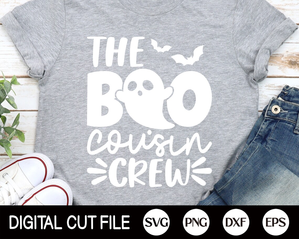 The Boo Cousin Crew Svg Halloween Svg Ghost Svg Halloween - Etsy