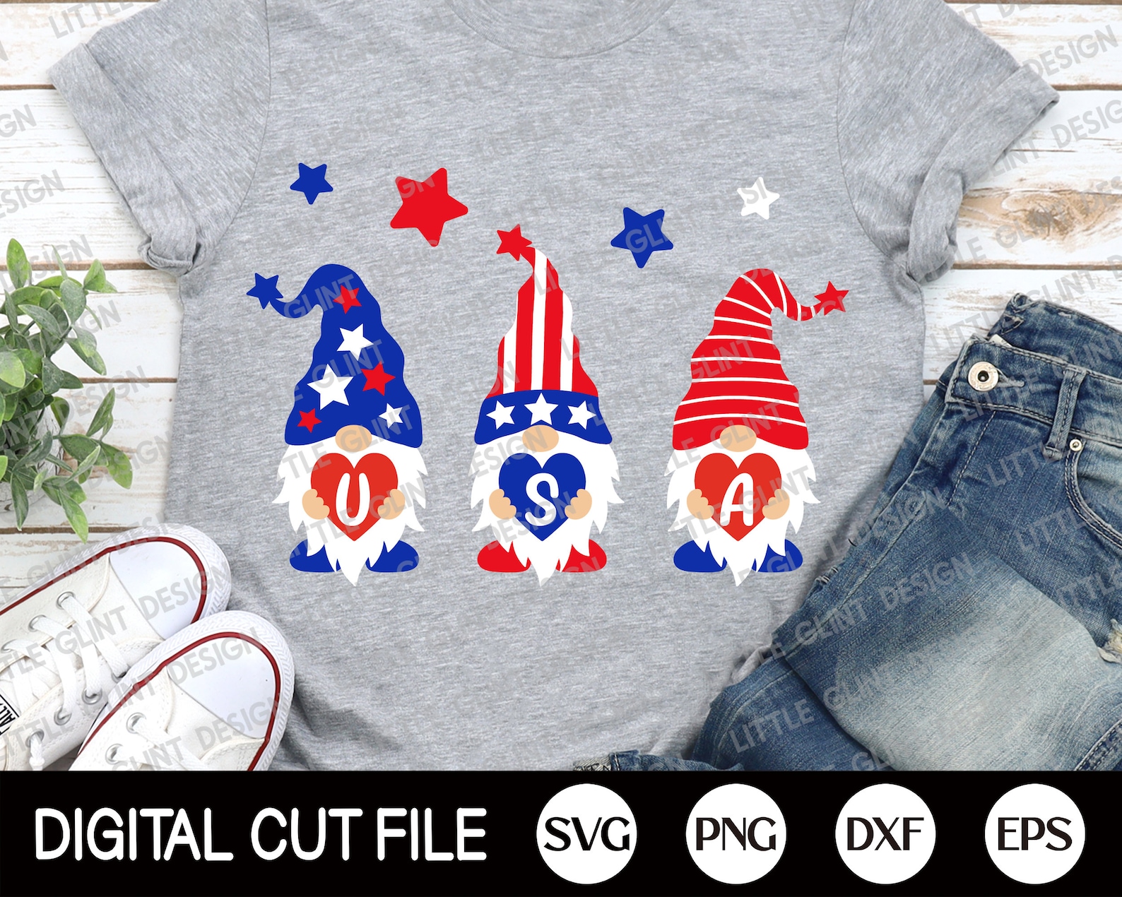 4th of July Svg America Gnome Svg Fourth of July Gnome Usa - Etsy