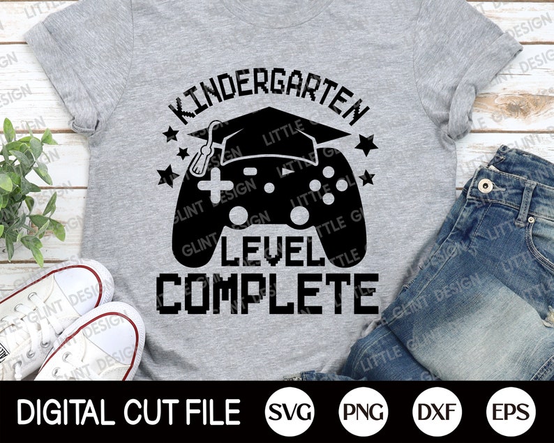 Kindergarten Level Complete Svg Kindergarten Grad Svg - Etsy