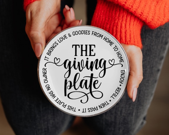 Giving Plate SVG the Giving Plate Sharing Plate Svg Cookie - Etsy Canada