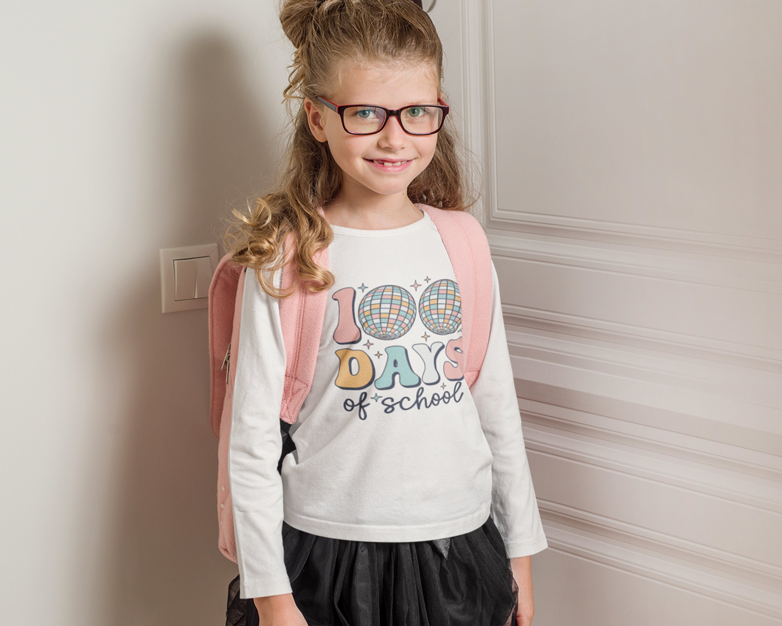 Disco Ball 100 Days of School SVG, Groovy 100 Days SVG, Retro 100 Days ...