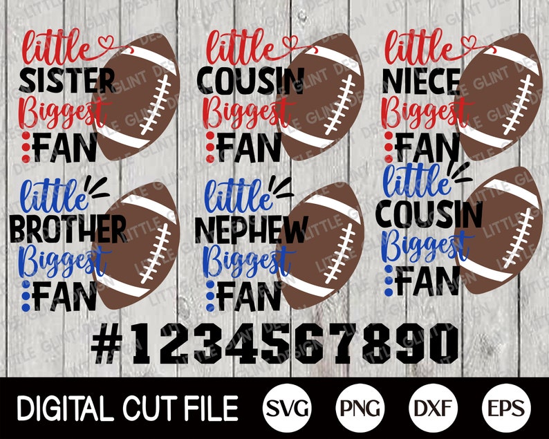 Football Fan SVG Bundle Biggest Fan Svg Football Player Svg - Etsy
