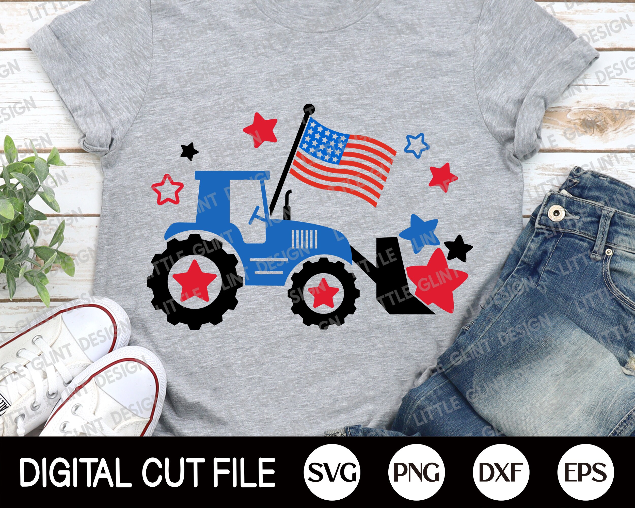 Fourth of July Svg, Merica Svg, Tractor Svg, Memorial Day, Independence ...