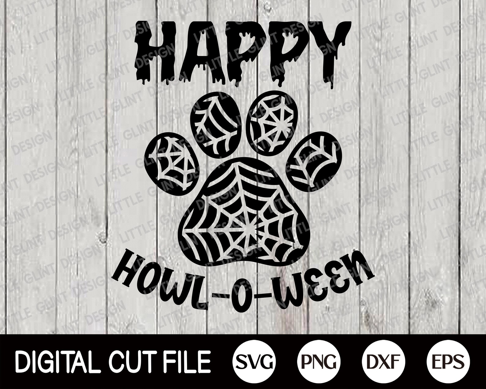 Happy Howl-o-ween Svg Halloween Svg Spooky Svg Spiderweb - Etsy
