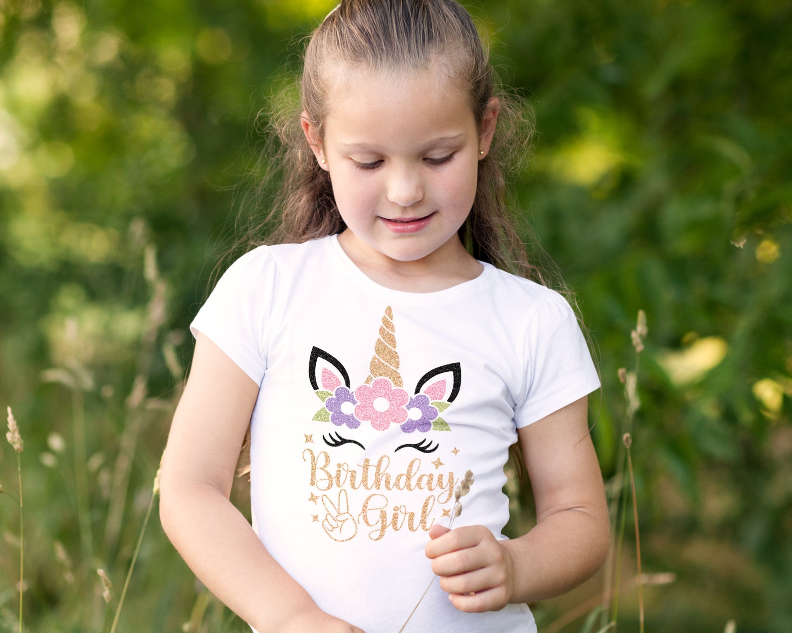 Birthday Girl Svg Peace Unicorn Birthday Svg Birthday Girl Etsy