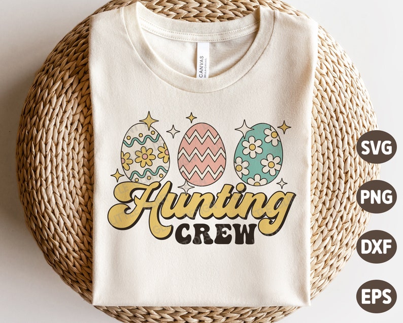 Hunting Crew SVG Easter SVG Easter Egg Svg Vintage Easter - Etsy