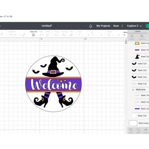 Halloween Witch Welcome Sign SVG, Halloween Door Hanger SVG, It's Just ...