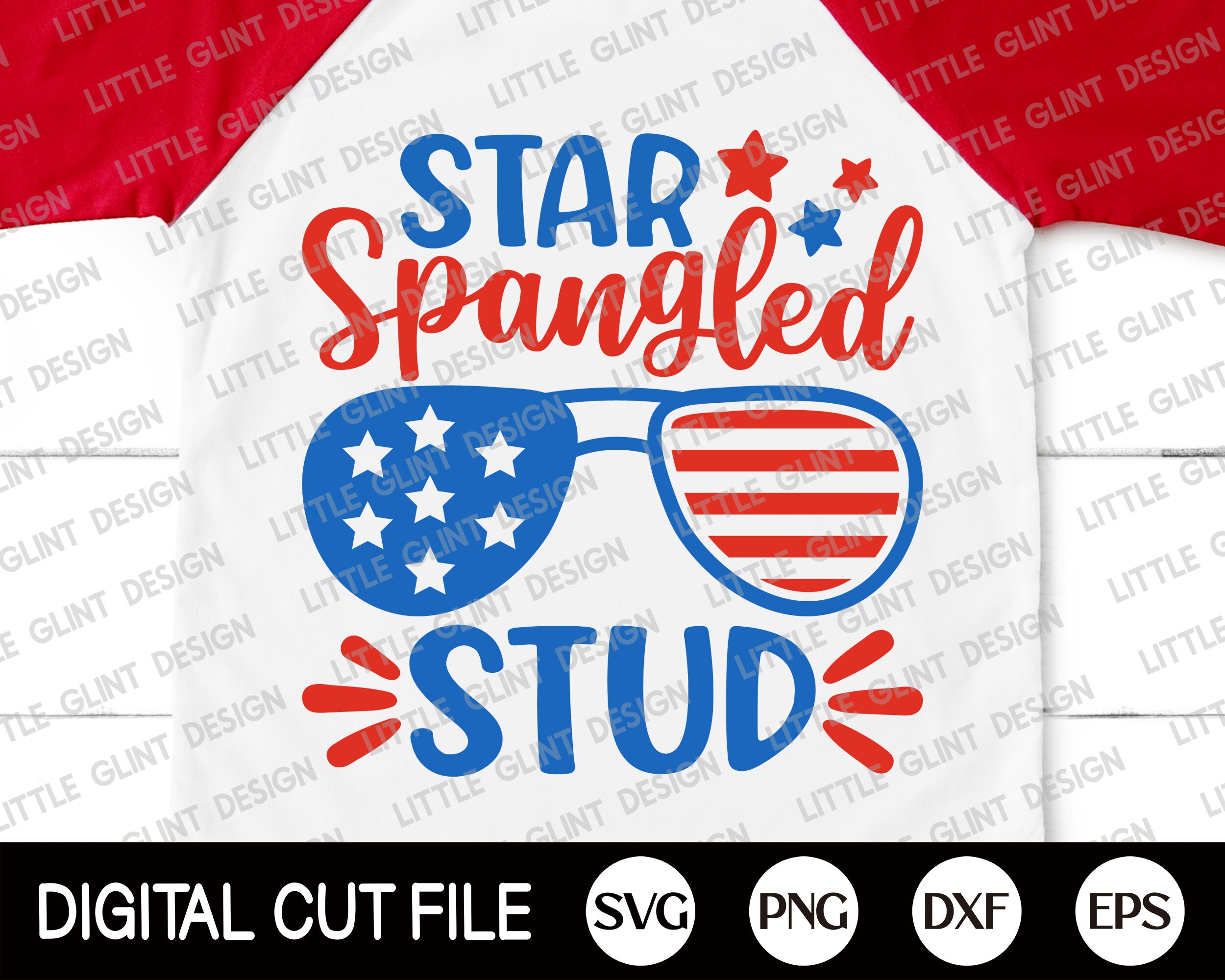 4th of July Svg Star Spangled Stud Svg American Flag Svg | Etsy