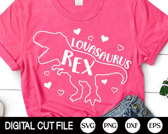 Lovasaurus Rex SVG Valentine Dinosaur SVG Boy Valentines | Etsy