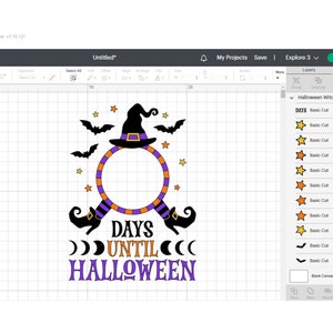 Halloween Countdown SVG, Halloween Svg, Halloween Calendar Svg ...