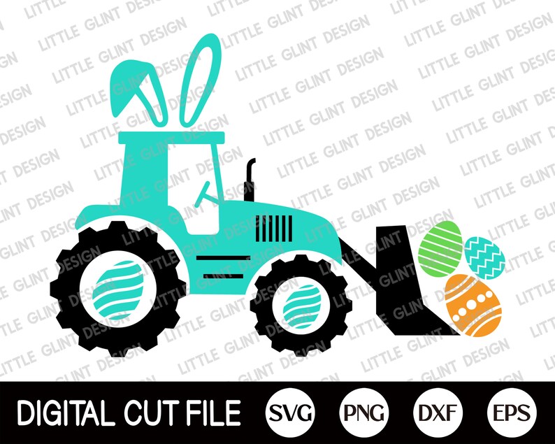 Easter Tractor Egg Svg Easter Svg Happy Easter Svg Easter | Etsy