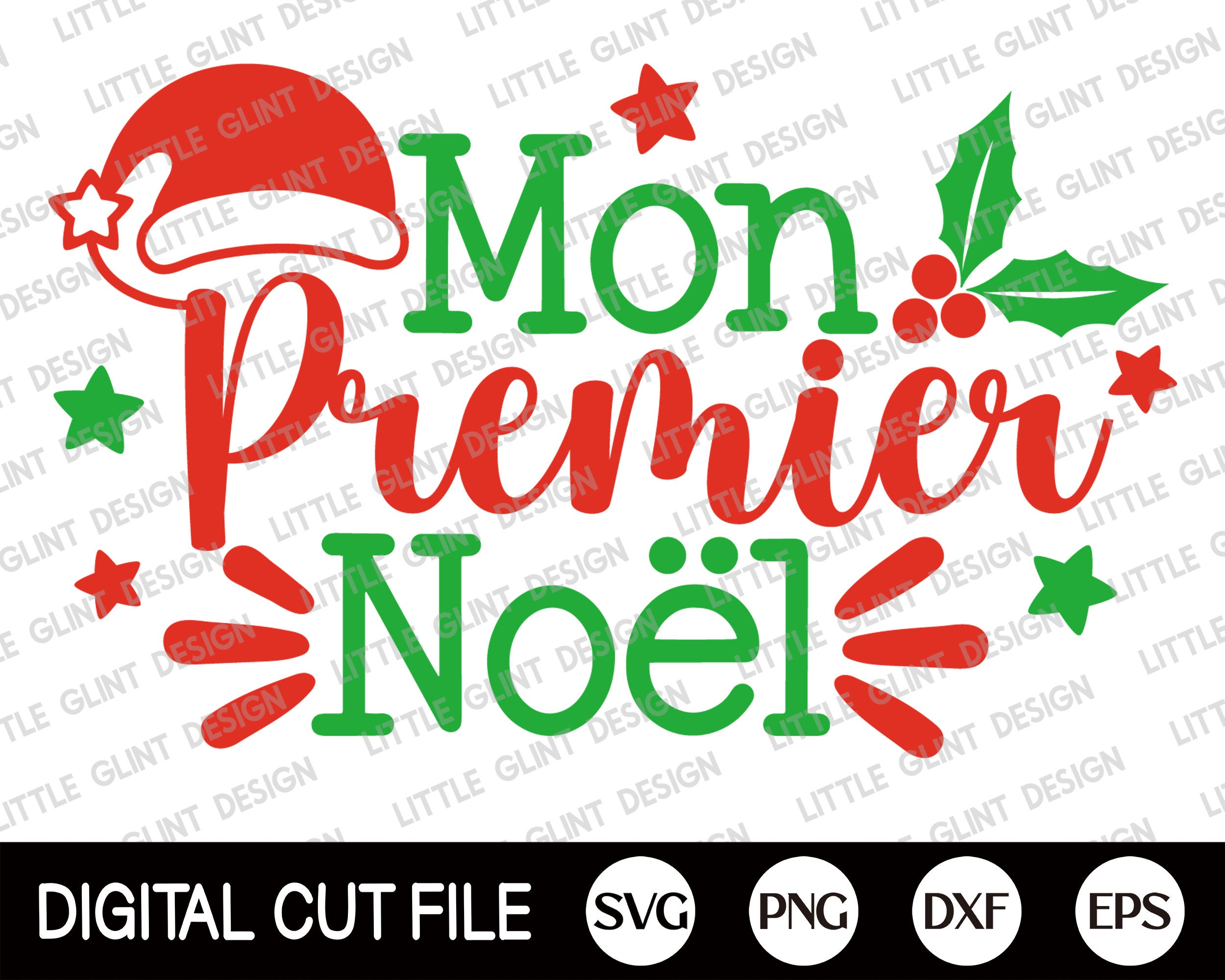 Mon Premier Noël SVG, My First Christmas SVG, Christmas Svg, My 1st ...