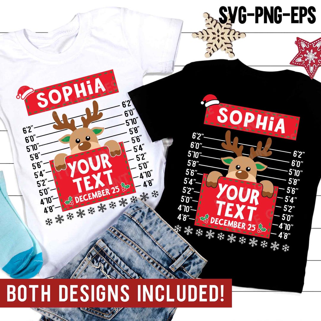 Funny Reindeer Inmate Christmas SVG PNG, North Pole Correctional Png ...