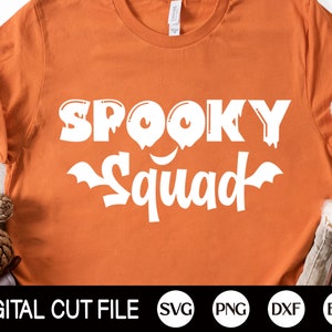 Spooky Squad Svg, Halloween Svg, Spooky Svg, Halloween Costume ...