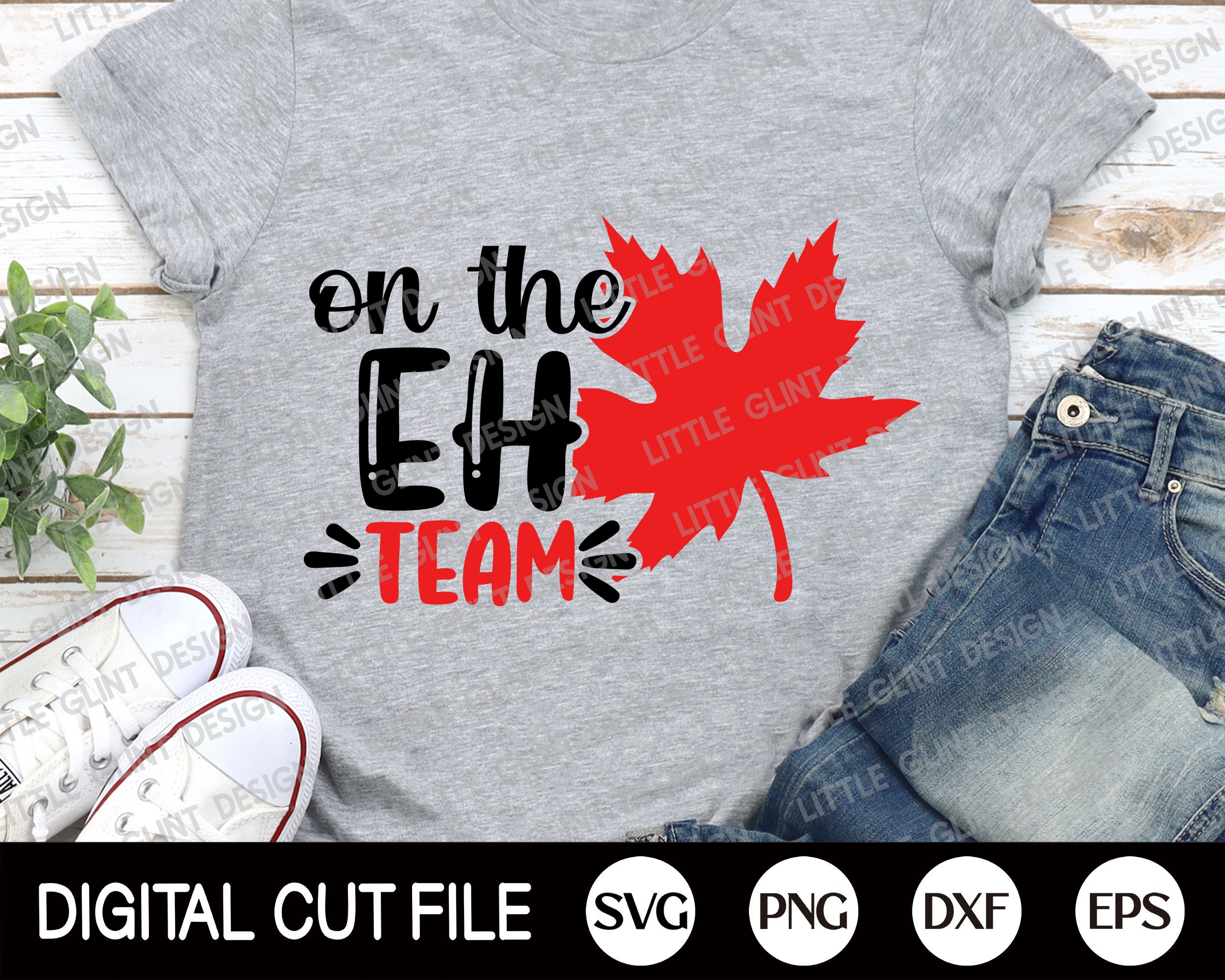 Canada Svg, on the EH Team, Canada Day Svg, Canada Flag Shirt ...