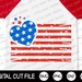 Fourth of July Svg American Heart Flag Svg Independence Day - Etsy