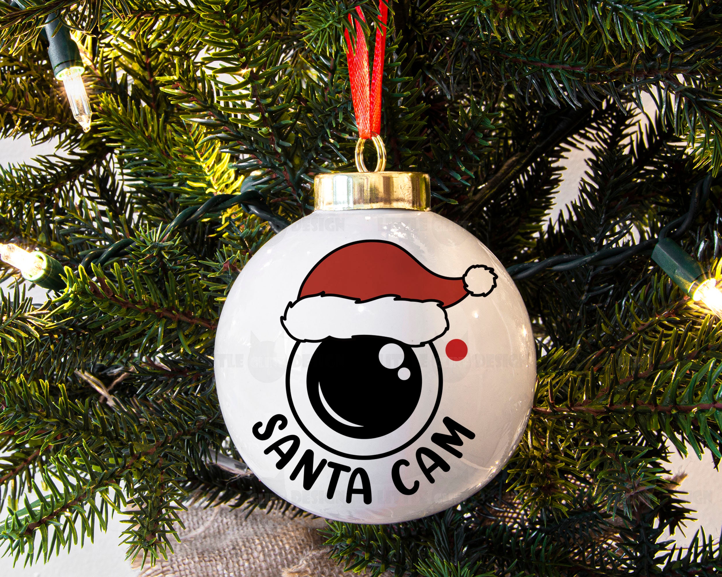 Santa Cam SVG Christmas Ornament SVG Elf Cam Merry | Etsy