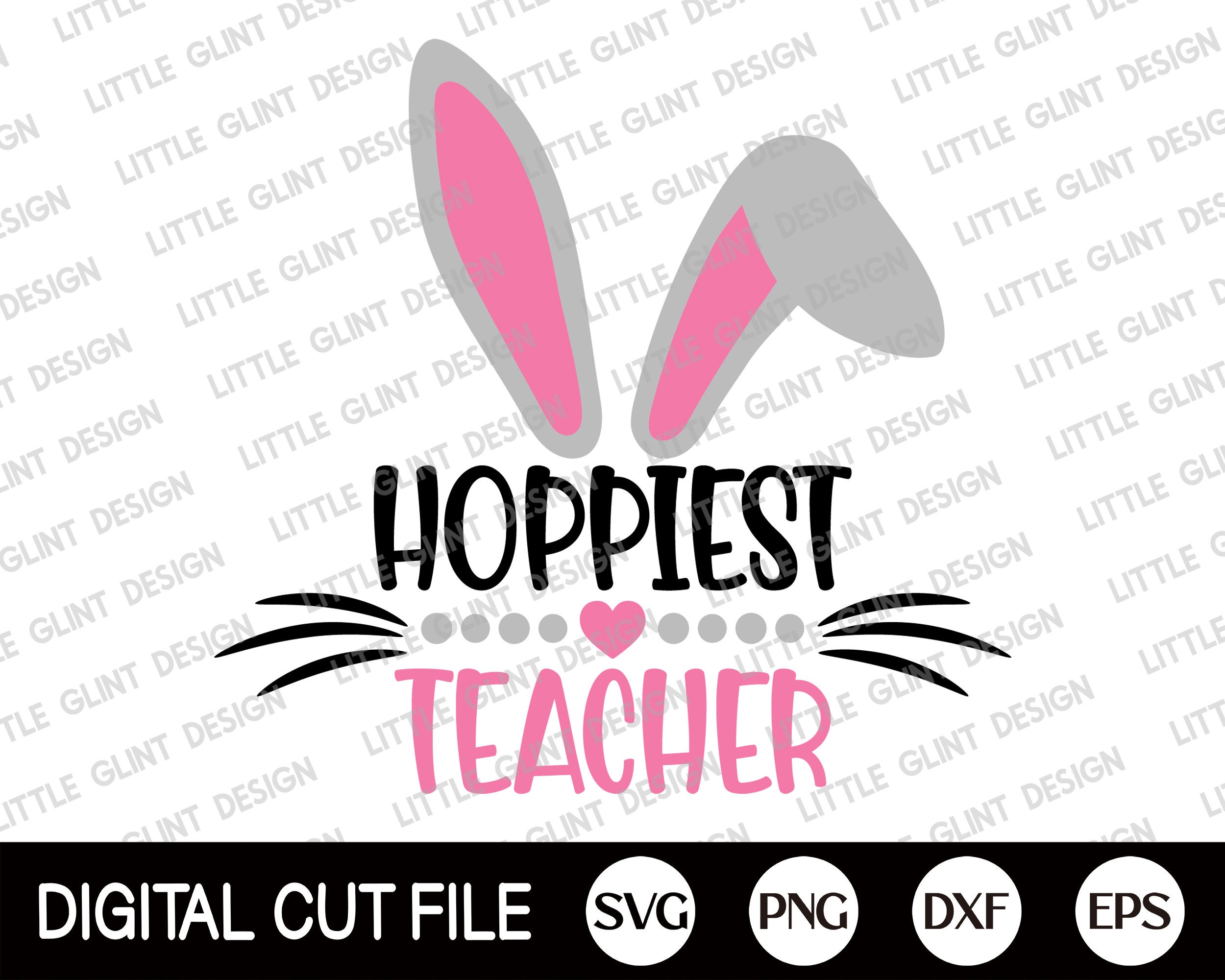 Easter Svg Hoppiest Teacher Svg Happy Easter Svg Easter | Etsy