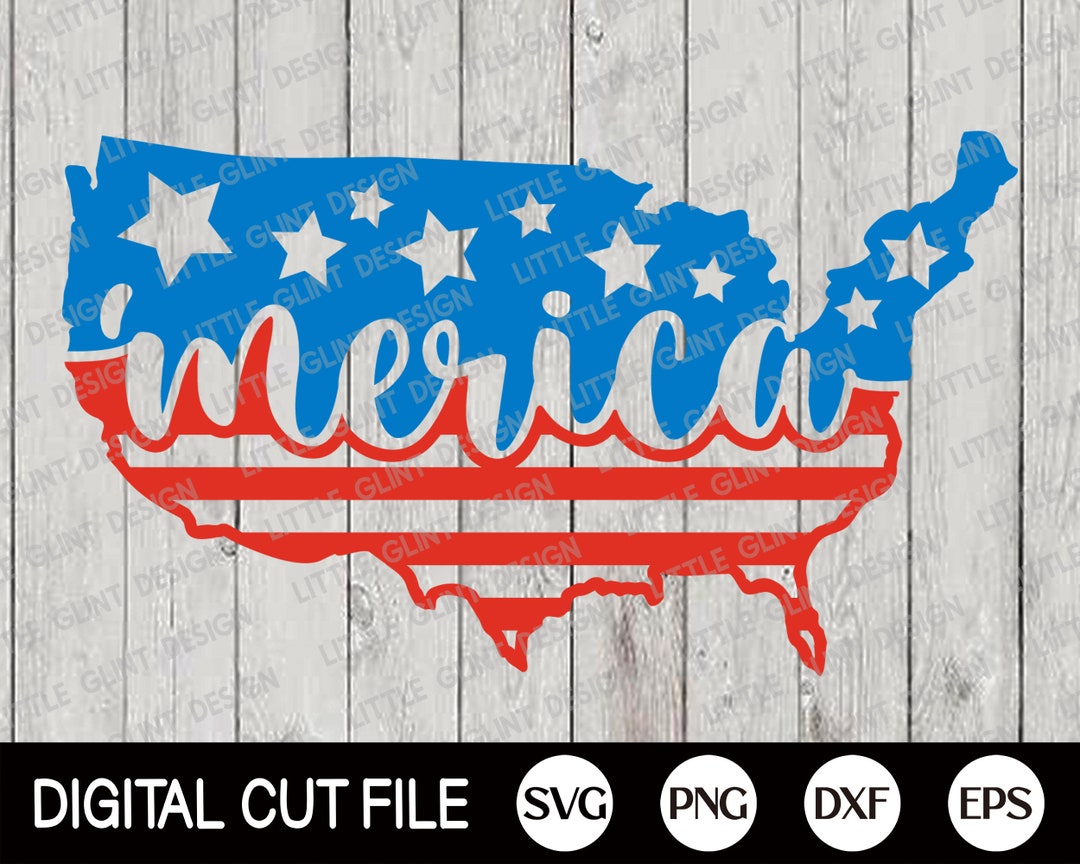 4th of July Svg, 'merica Svg, American Flag Svg, Independence Day ...