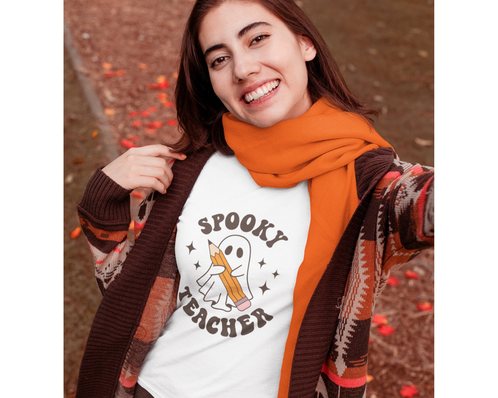 Spooky Teacher SVG Halloween Teacher Svg Cute Ghost Teacher - Etsy