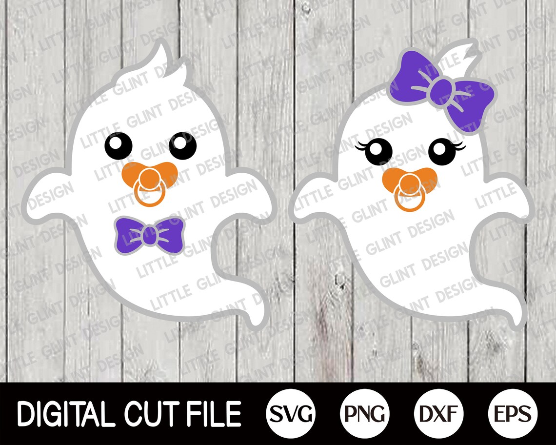 Baby Ghost Svg Halloween Svg Bundle Ghost Boy and Girl Svg - Etsy