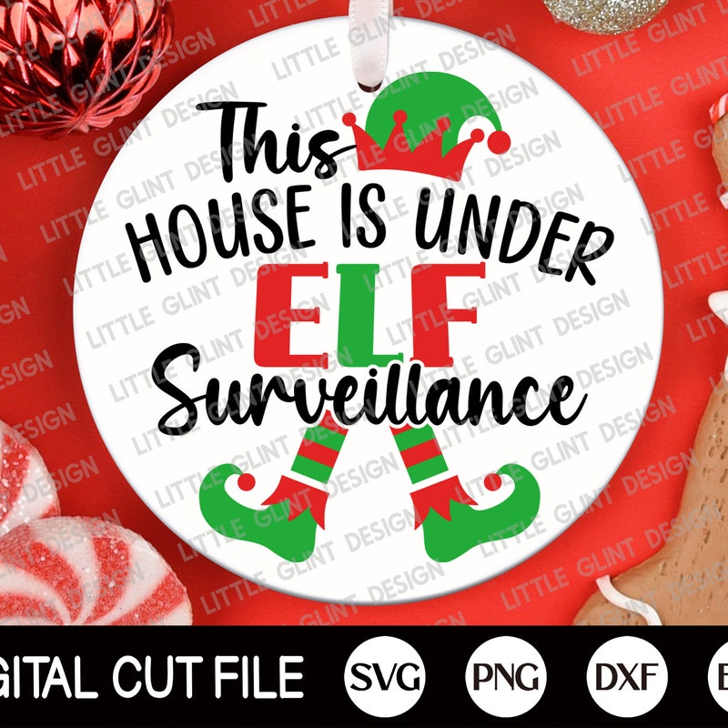 This House is Under Elf Surveillance Sign - Etsy