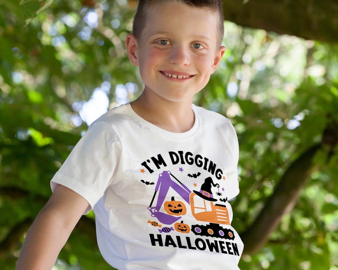 I'm Digging Halloween SVG Kids Halloween Svg Excavator - Etsy