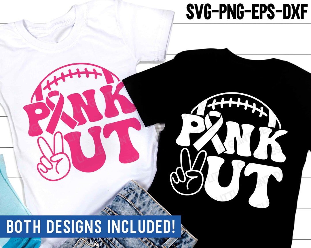 Pink Out Football SVG, Breast Cancer Awareness Svg, Football Png ...