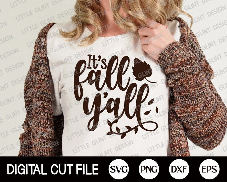 Funny Fall Svg It's Fall Y'all Svg Thankful Svg - Etsy
