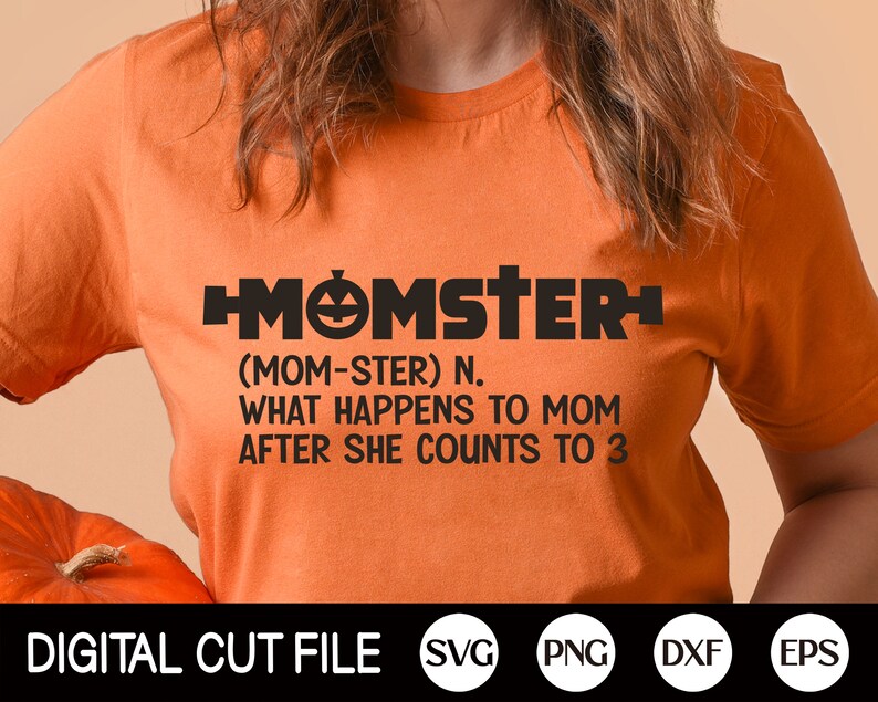 Momster Svg Halloween Svg Halloween Costume Spooky Svg | Etsy