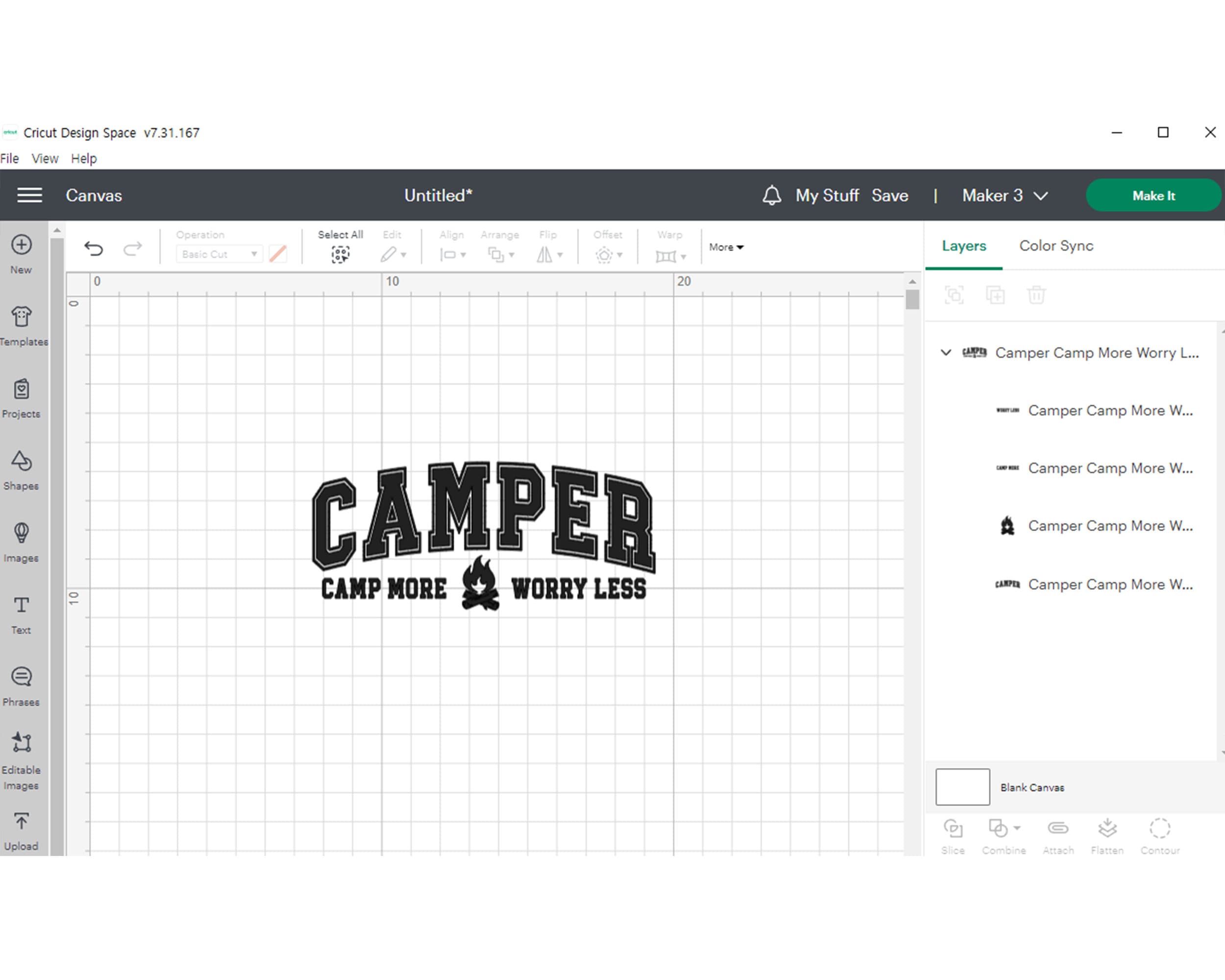 Camper SVG, Camp More Worry Less SVG, Camping Svg, Vacation Quote Svg ...