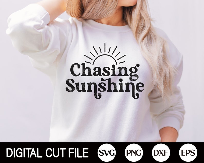 Chasing Sunshine SVG Sunshine Svg Summer Quote Svg Beach - Etsy