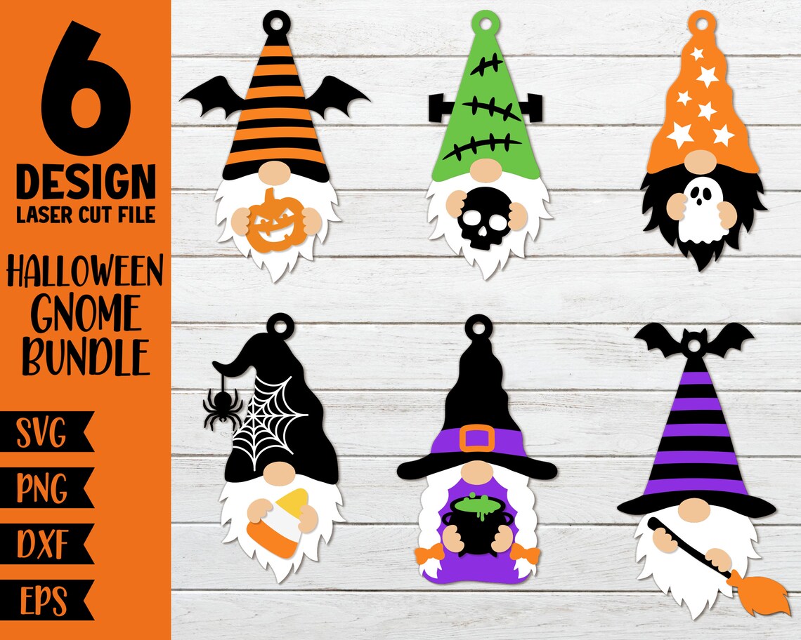 Halloween Gnome SVG Bundle Halloween Decor SVG Gnomes Svg - Etsy