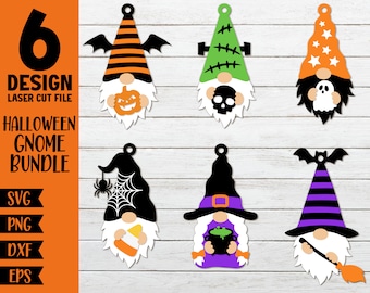 Halloween Gnome SVG Bundle, Halloween Decor SVG, Gnomes Svg, Halloween ...