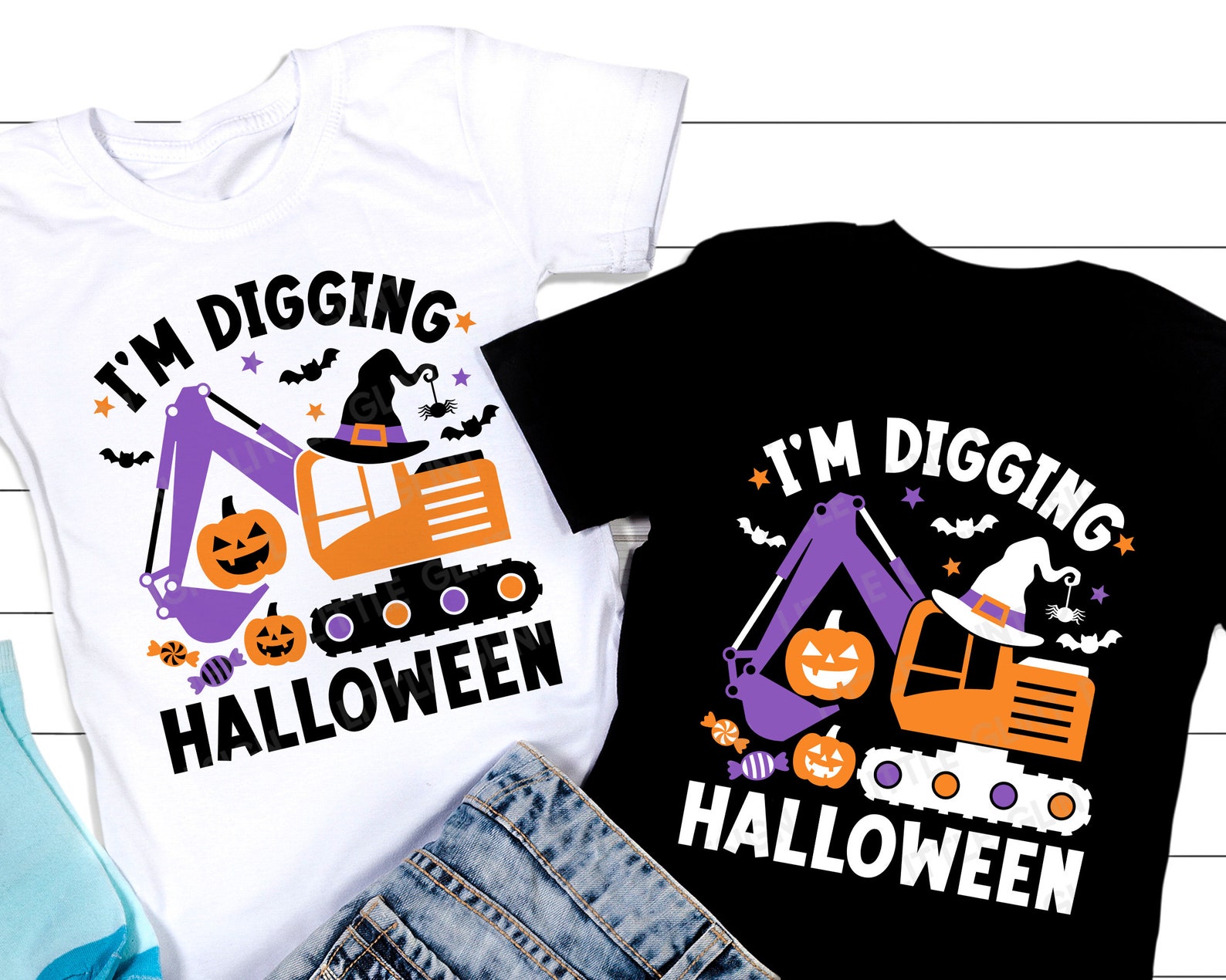 I'm Digging Halloween SVG Kids Halloween Svg Excavator - Etsy