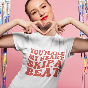 You Make My Heart Skip A Beat SVG Bundle, Retro Valentine SVG, Love ...