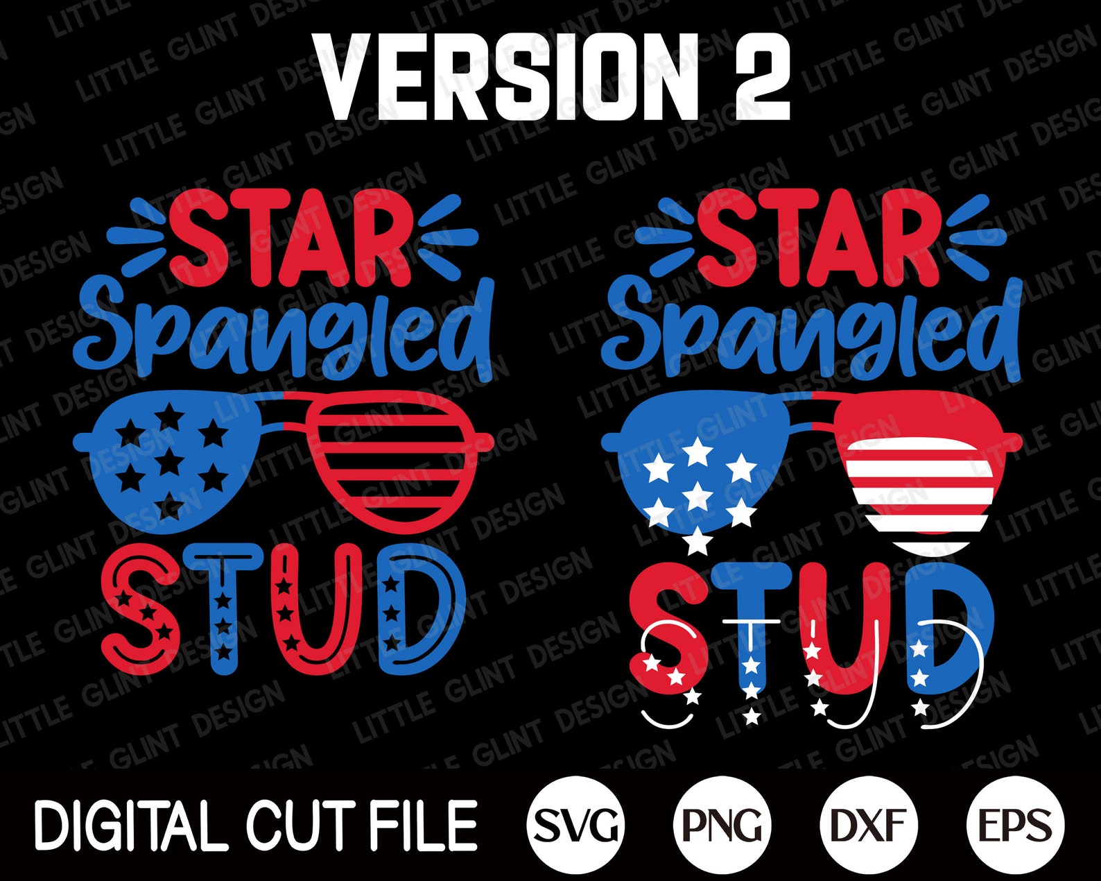 Star Spangled Stud SVG 4th of July Svg Patriotic Svg | Etsy