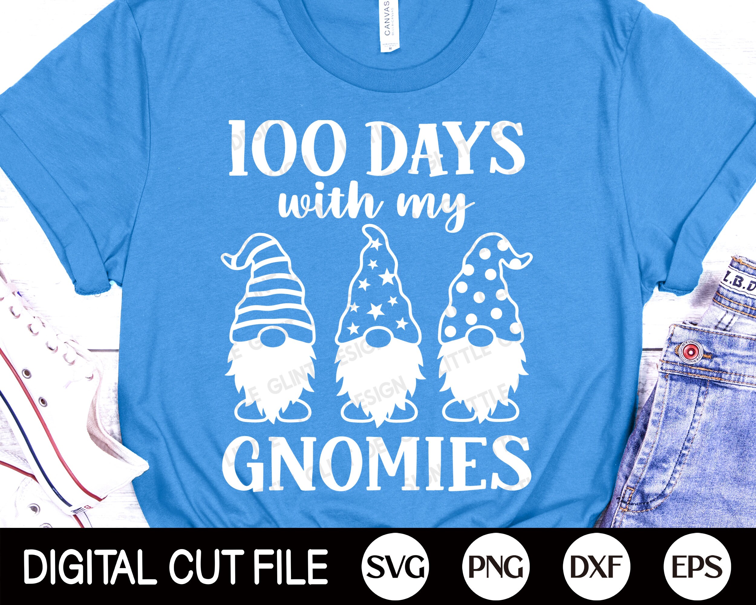 100 Days With My Gnomies SVG 100 Days of School Svg Gnome - Etsy