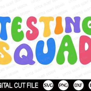 Testing Squad SVG, Test Day Svg, Testing Shirt for Teachers Svg, Retro ...