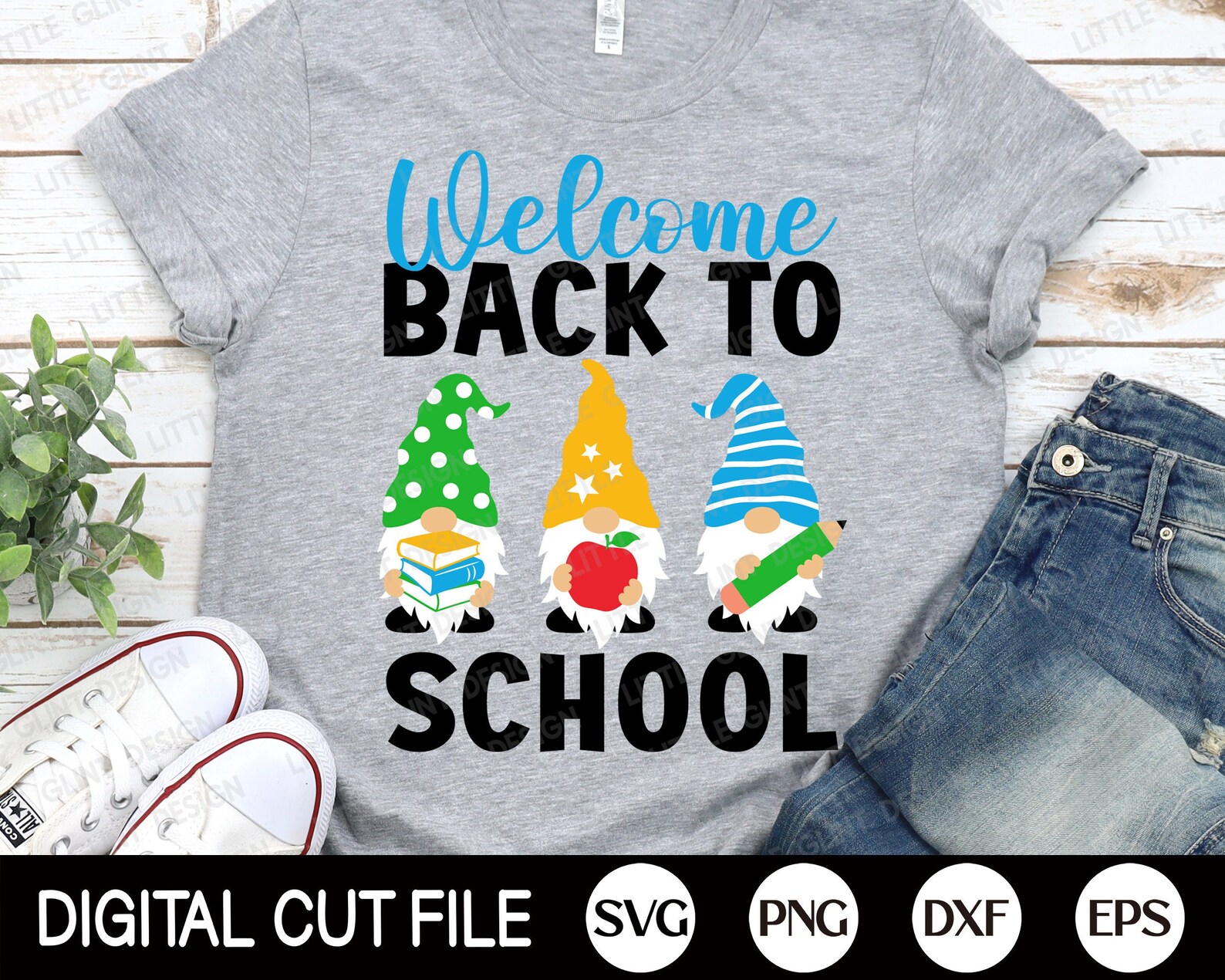 Welcome Back to School SVG Gnome Png First Day of School - Etsy