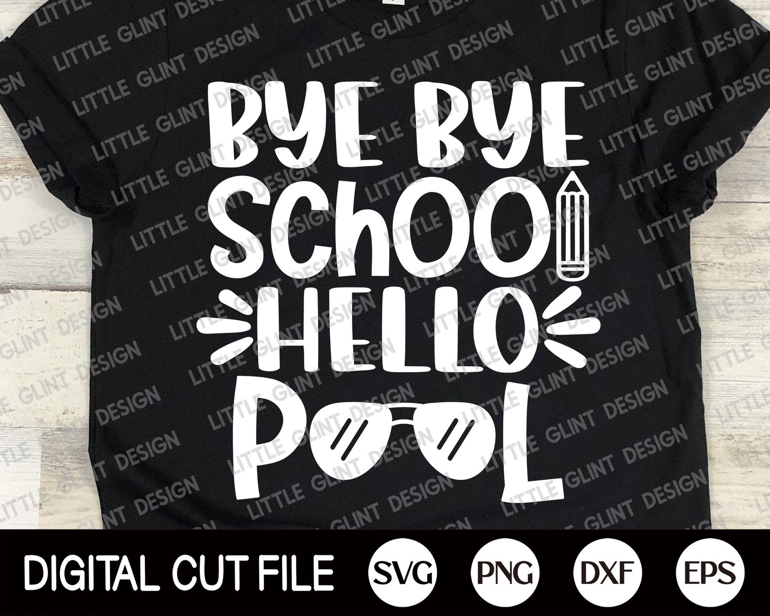Bye Bye School Hello Pool Svg Summer Svg Last Day of School - Etsy
