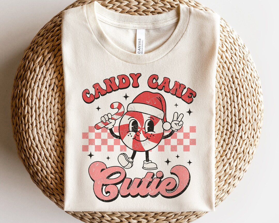 Candy Cane Cutie SVG, Retro Christmas Svg, Candy Cane Svg, Kids ...