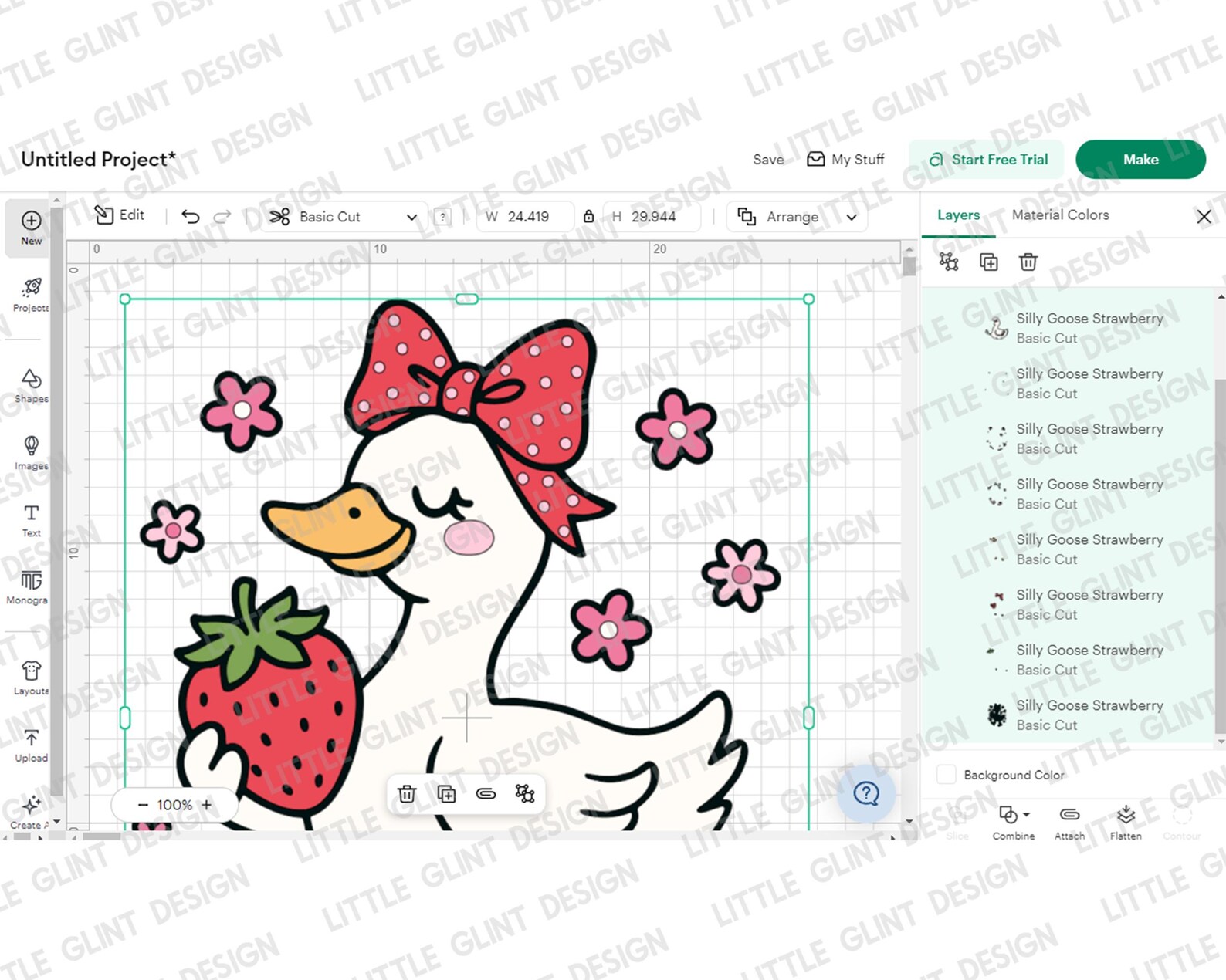 Silly Goose Strawberry SVG PNG, Summer Goose Png, Strawberry Png, Cute ...