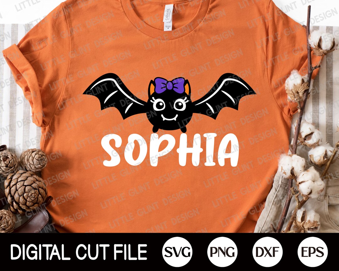 Bat Monogram Svg, Halloween Svg, Bat Svg, Halloween Girl Svg, Monogram ...