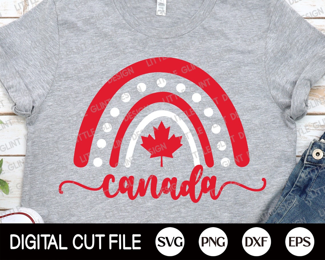 Canada Rainbow Svg Canada Svg Canada Day Svg Maple Leaf | Etsy
