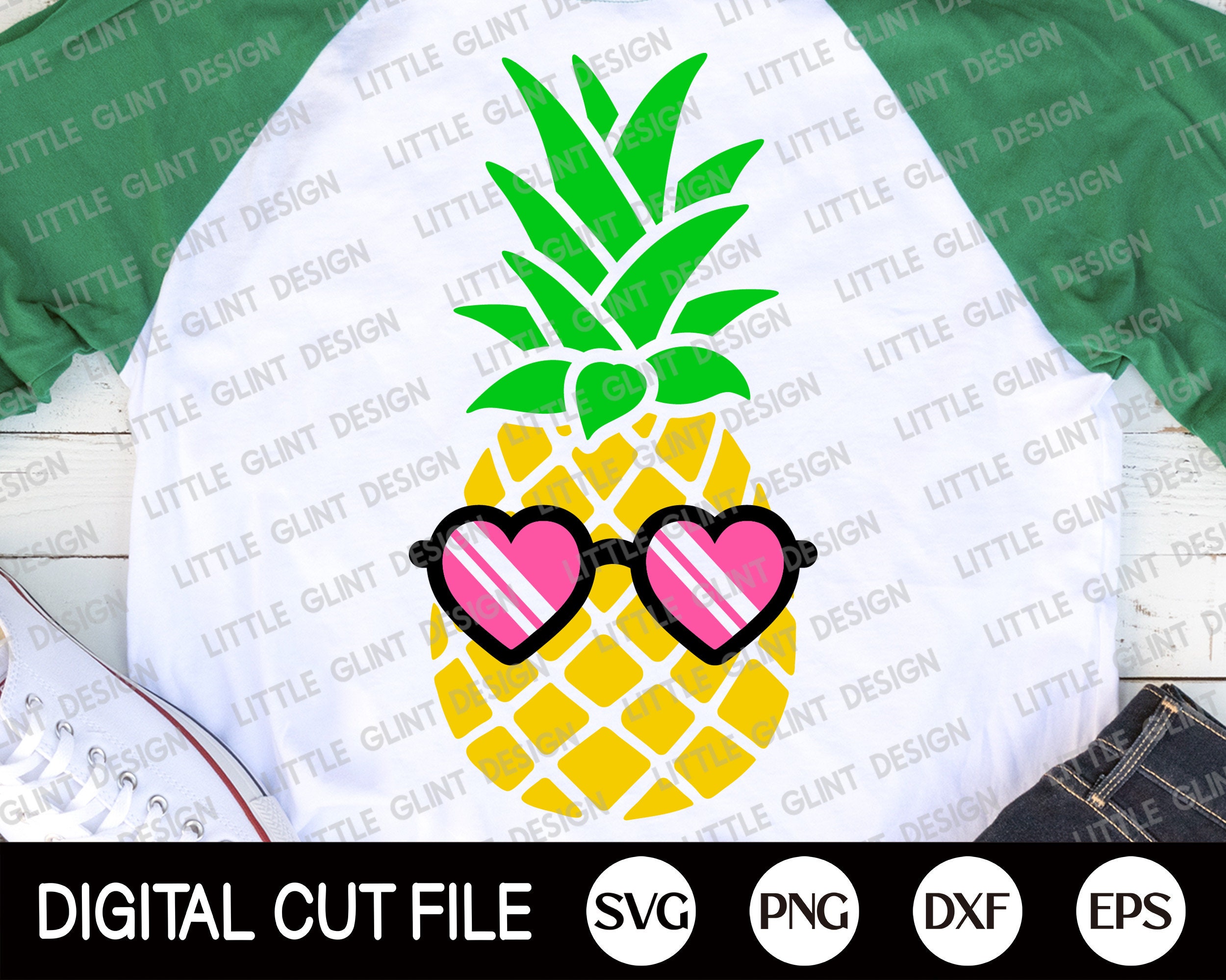 Pineapple Svg Bundle Summer Svg Cute Pineapples With - Etsy