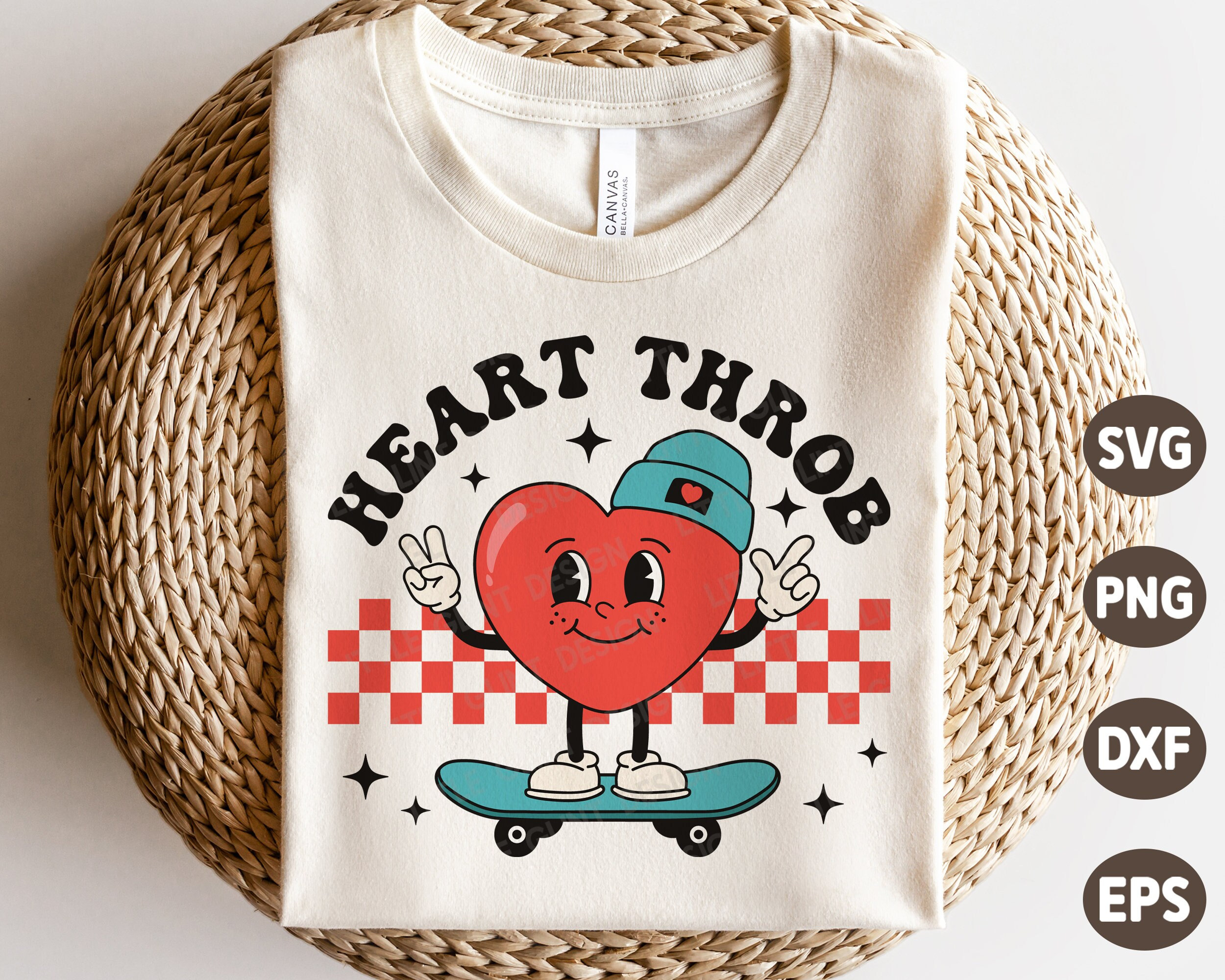 Heart Throb SVG, Kids Valentine SVG, Love Svg, Funny Valentines Day ...