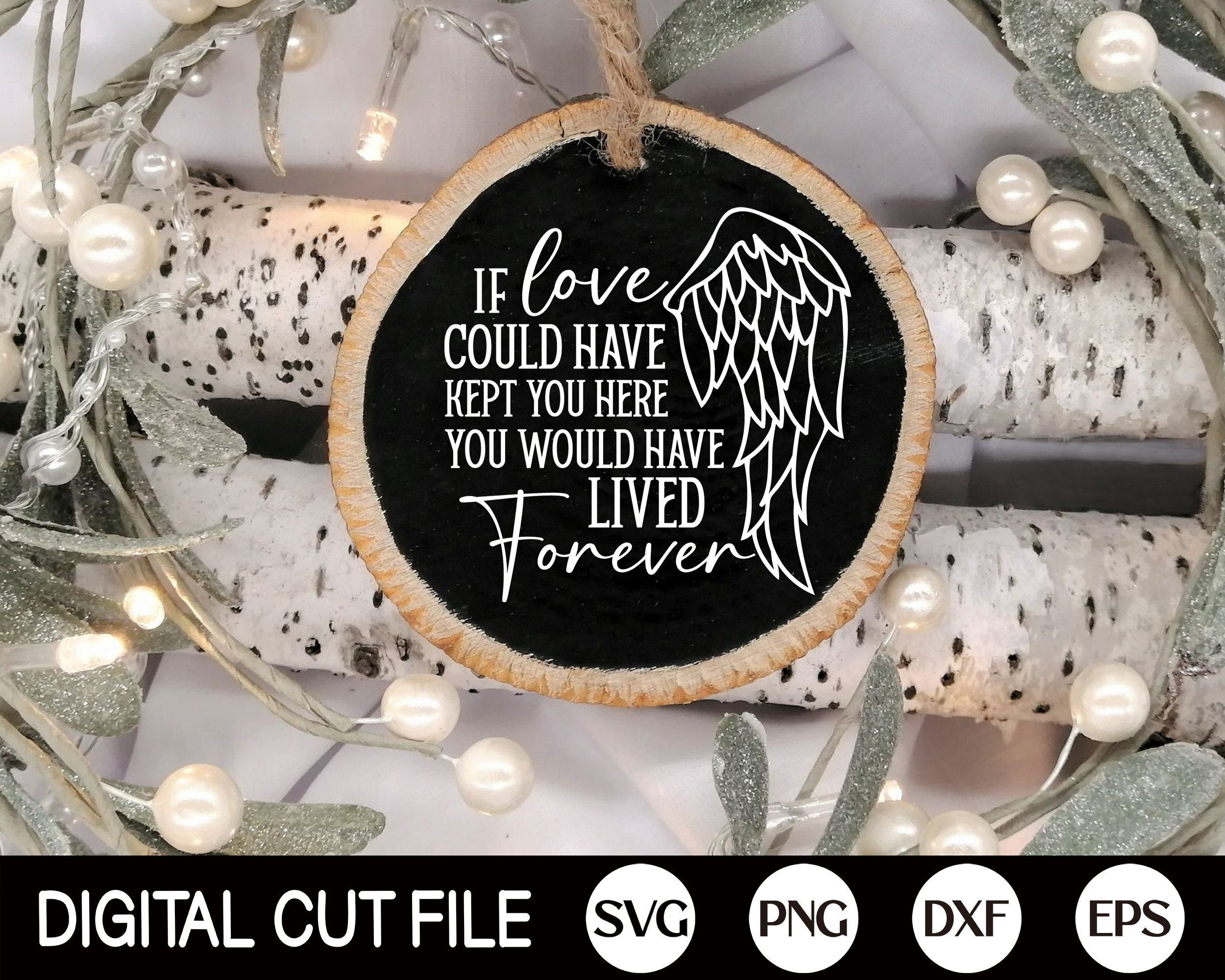 Memorial Christmas Ornament SVG Bundle, Christmas Svg, Remembrance ...