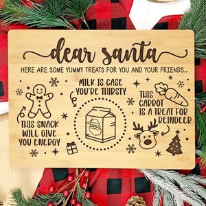 Dear Santa Tray SVG Bundle, Christmas Svg, Dear Santa Plate Svg ...